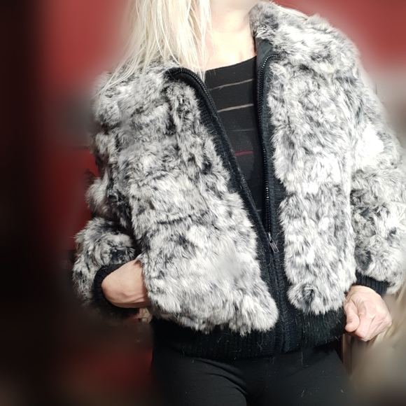 Vintage Rabbit Fur Coat made in Korea - munimoro.gob.pe